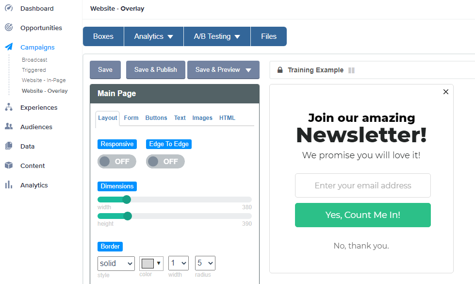 Make the Most of Website Overlays